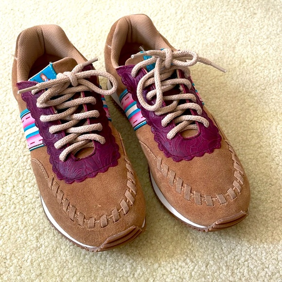 Justin Boots | Shoes | Reba By Justin Leather Sneakers | Poshmark